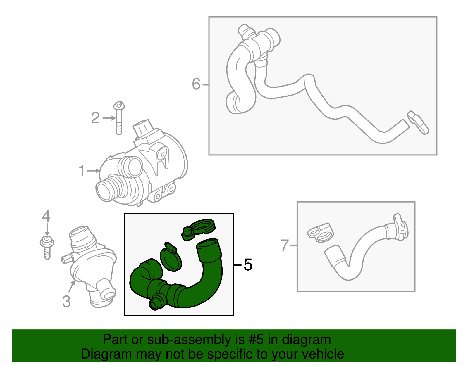 2013-2018 BMW Upper Hose 17127646155 | OEM Parts Online