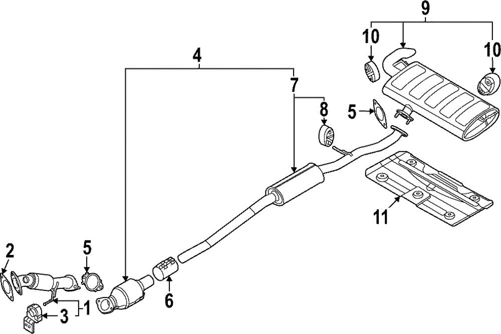 28780-N9100 - Rear Muffler Hanger 2023-2025 Kia Sportage | Kia.Parts Store