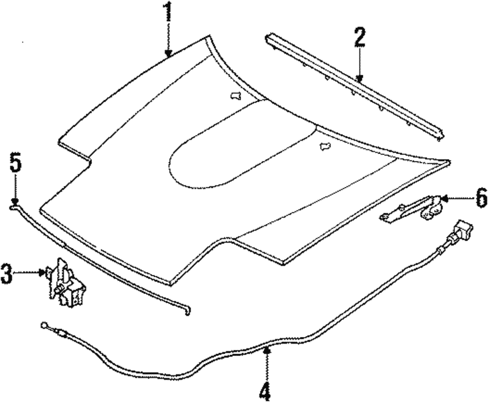 NA01-56-720D - OEM NEW 1990-1997 Mazda Miata mx5 Release Cable Wire ...