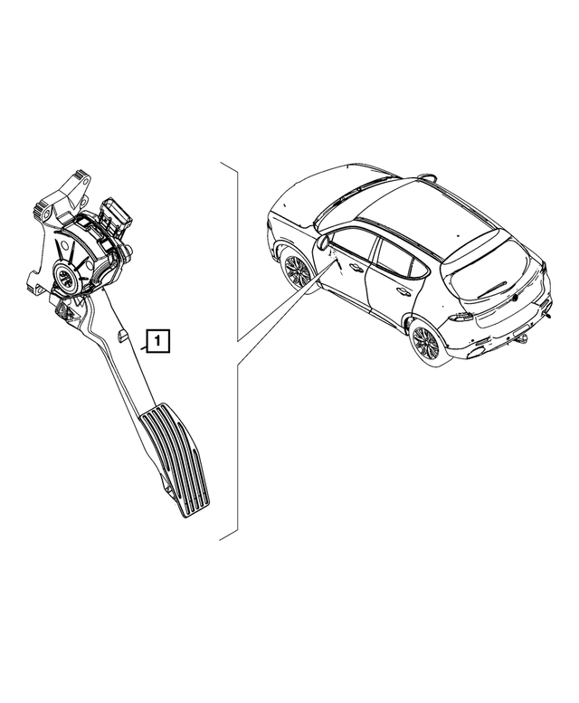2015-2025 Mopar Accelerator Pedal 68574341AA | Mopar eStore