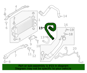 2018-2021 FORD Inter-Cooler Hose JL3Z-6C646-A | Ford OEM Parts Outlet