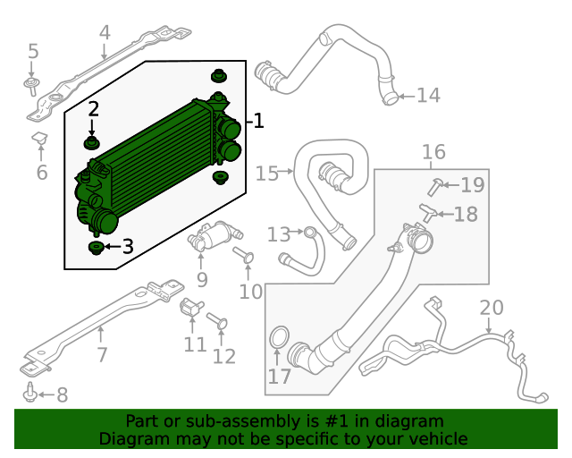 FL3Z-6K775-B - Inter-Cooler 2013-2023 Ford | Platinum Ford Parts