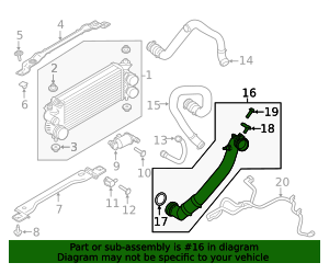 2017-2023 Ford Outlet Hose HL3Z-6F073-A | AutoNationParts.com