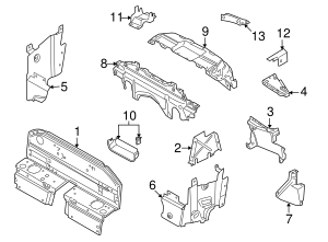 420-825-646-C - Upper Shield 2008-2015 Audi R8 | Audi OEM Parts