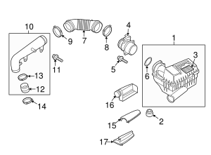 2008-2015 Audi Intake Duct 8J0-805-971-A | Genuine Audi Parts