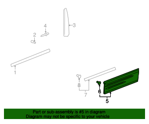 2001 Pontiac Aztek Molding 10311264 GM | GMPartsDirect.com