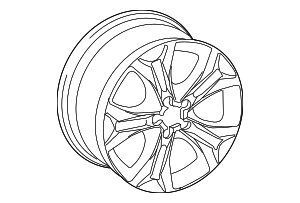 2010-2017 Audi Wheel 8T0-601-025-CL | AutoNationParts.com