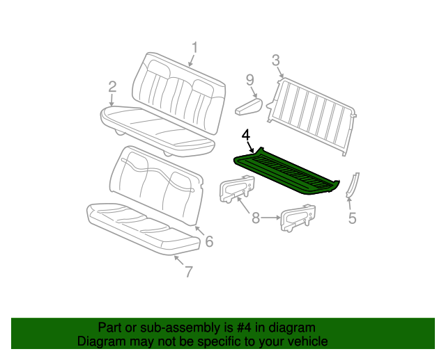 88981576 GM Seat Frame | GM Parts Store