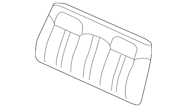 19328636 - Medium Dark Pewter II Rear Seat Back Cover 2015-2024 GM ...