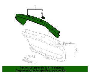 2019-2020 Buick Envision Upper Gate Trim 84173533 | GMPartsDirect.com