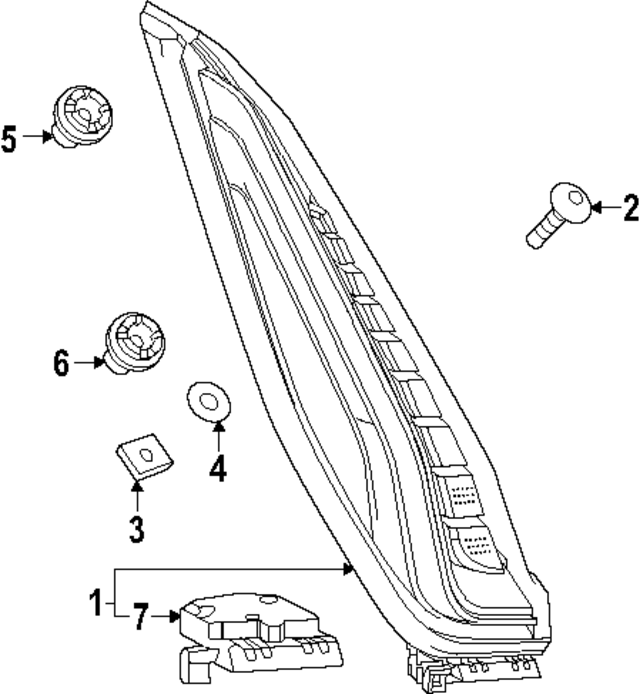 84399431 - Tail Lamp Housing Shim 2019-2024 Cadillac XT4 ...