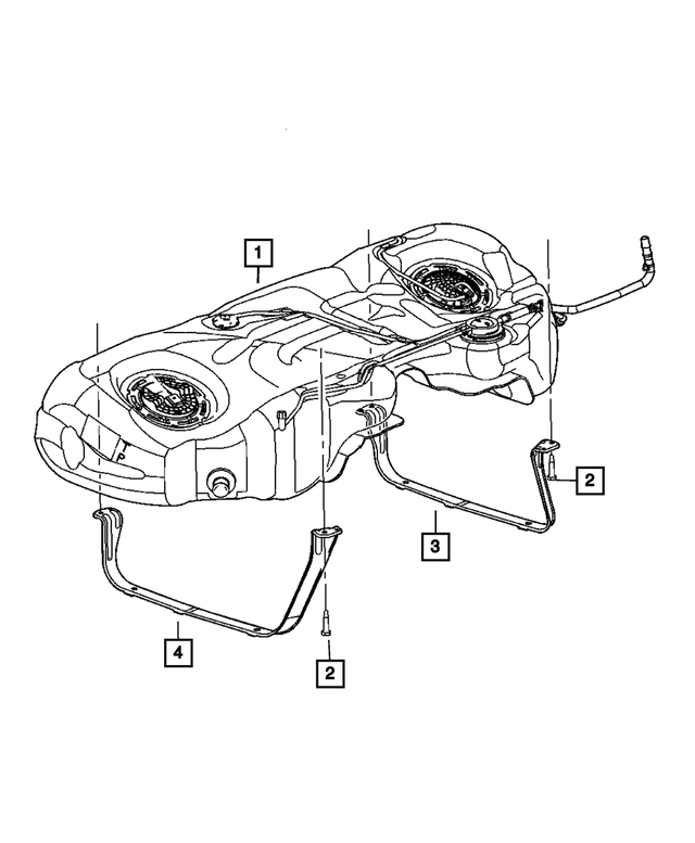 2005-2010 Mopar Fuel Tank 68051891AB | Steve White Parts