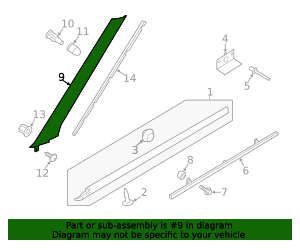 LR077218 - Windshield Molding 2012-2019 Land Rover Range Rover Evoque ...
