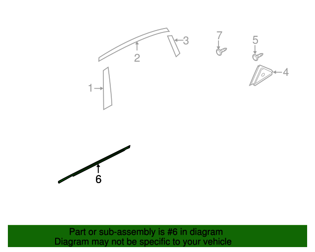 2011-2016 Hyundai Elantra Belt Molding 83210-3X000 | OEM Parts Online