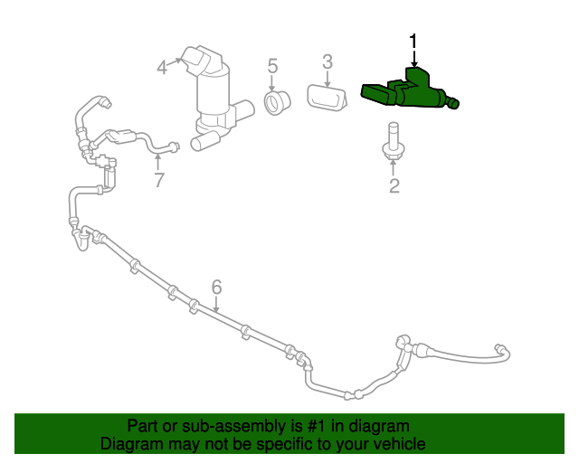 85208-0C020 - Headlight Washer Nozzle 2008-2017 Toyota Sequoia ...