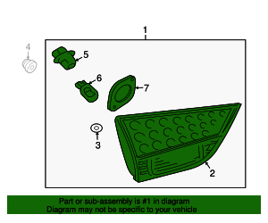 2007-2012 Mitsubishi Outlander Combo Lamp Assembly 8331A006 | QuirkParts