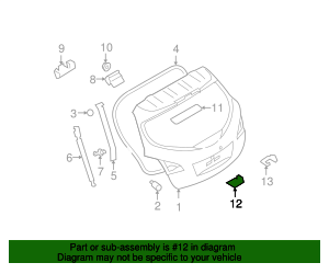 2009-2014 Nissan Murano Finish Plate 90812-1AA0A | OEM Parts Online