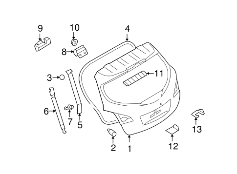 Liftgate for 2009 Nissan Murano | QuirkParts