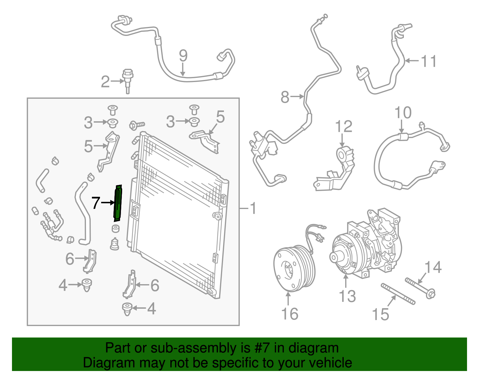 2004-2024 Toyota A/C Receiver Drier 88474-08010 | Toyota Parts Center