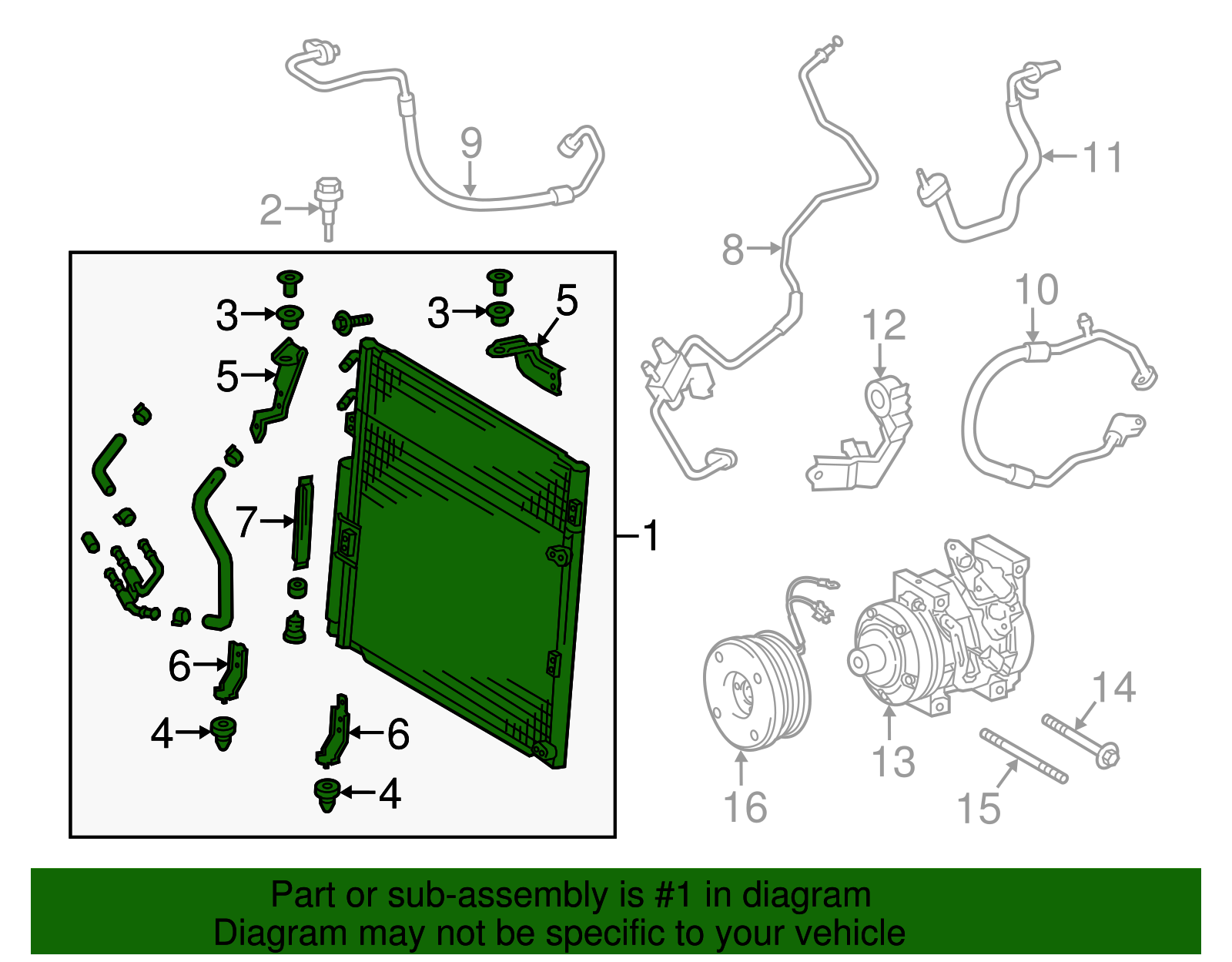 2009-2018 Toyota Tundra 2009-2018 Toyota Tundra - Condenser Assembly ...