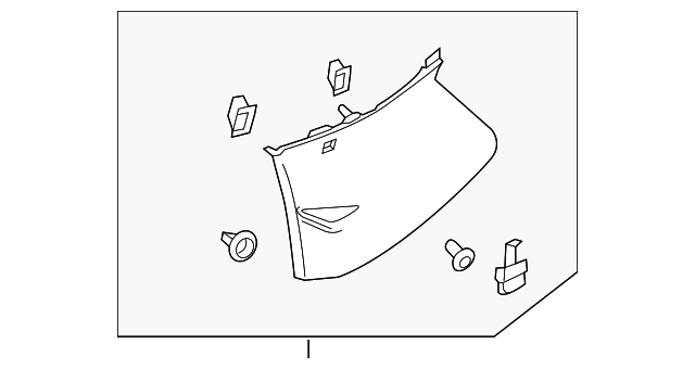 2018-2021 Chevrolet Traverse Upper Quarter Trim 84399513 ...