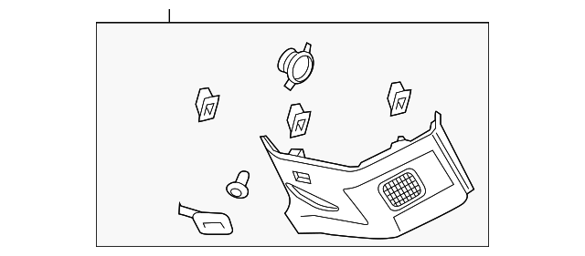 2018-2021 Chevrolet Traverse Rear Quarter Trim 84431133 | OEM Parts Online
