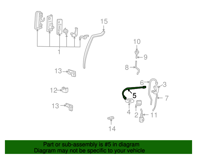 F2UZ-15266A46-A - Latch Rods 1992-2014 Ford | Ford Parts Direct