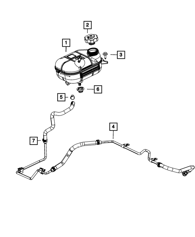2013-2016 Dodge Dart Coolant Recovery Bottle 55111471AE | Mopar eStore