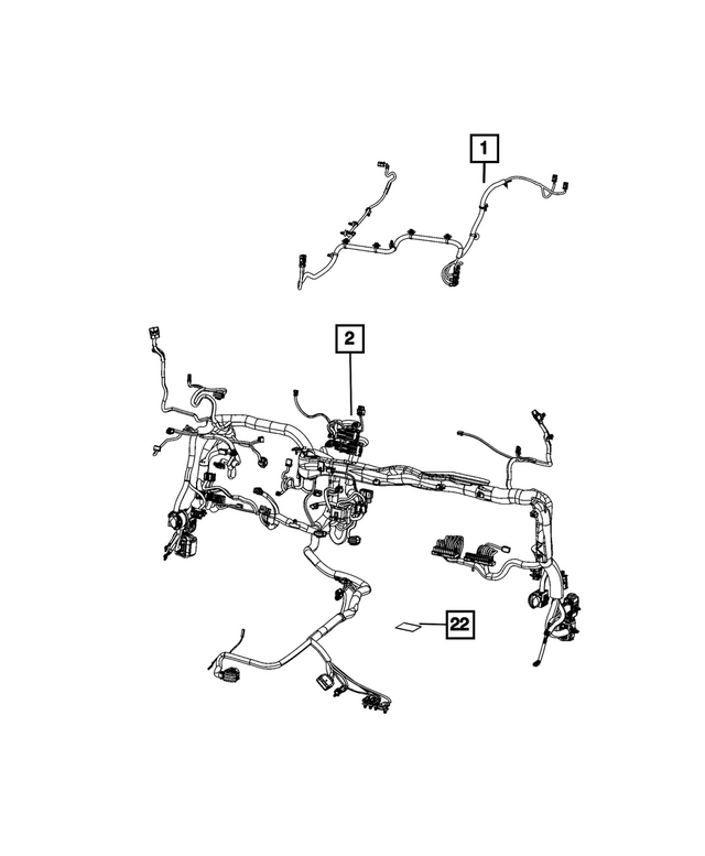 2024 Jeep Wrangler Instrument Panel Wiring 68598325AE | Mopar eStore
