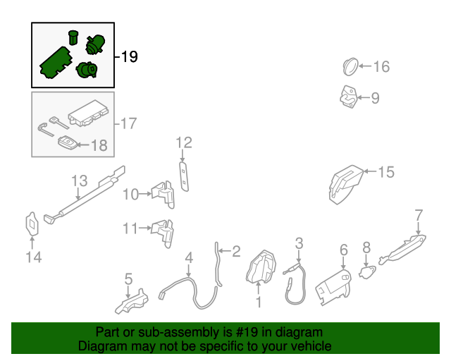 Genuine BMW 51-21-7-251-674 | Lock Cylinder Assembly | FREE Shipping on ...