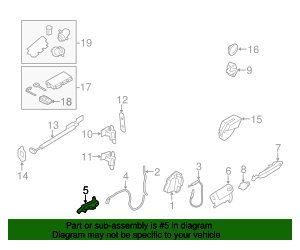 2009-2015 BMW Handle, Inside 51-21-9-116-341 | OEM Parts Online