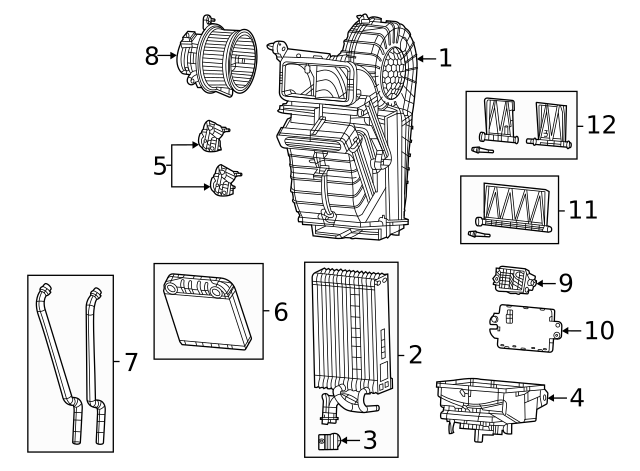 68565858AB - HVAC Air Inlet Door Actuator - 2022-2023 Jeep | Mopar ...