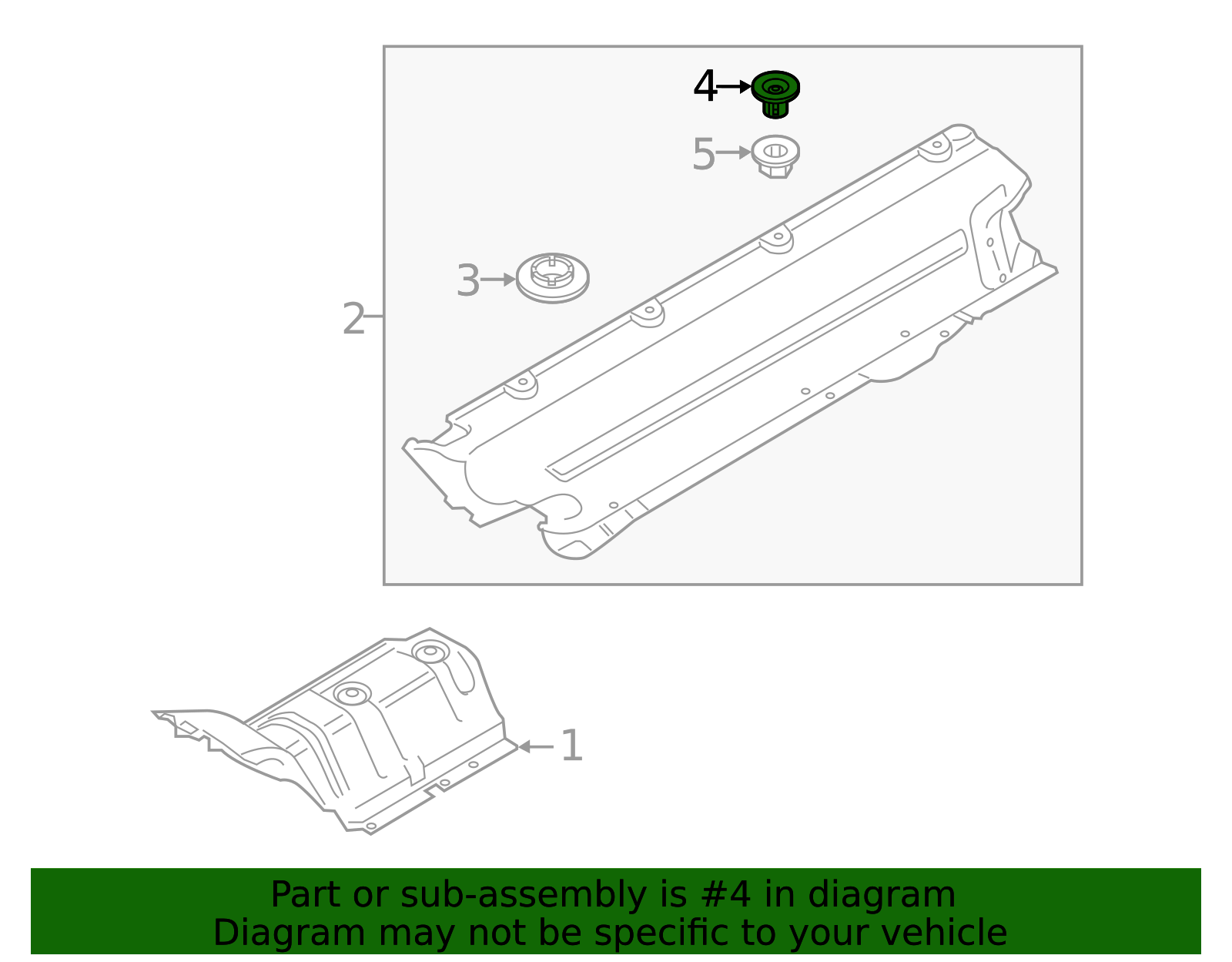 2017-2025 Kia Under Cover Clip 14207-06180N | OEM Parts Online
