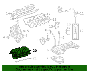 113-140-07-01 - Intake Manifold 1999-2010 Mercedes-Benz | Mercedes-Benz ...