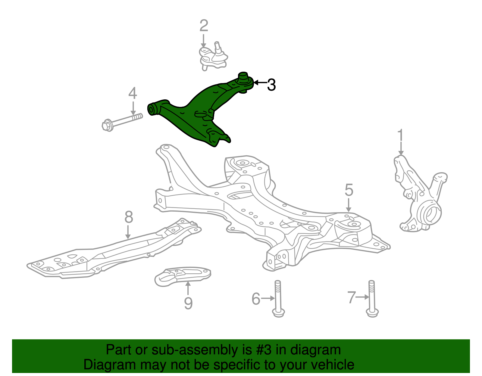 48068-02301 - Lower Control Arm 2014-2019 Toyota Corolla | Longo Toyota ...