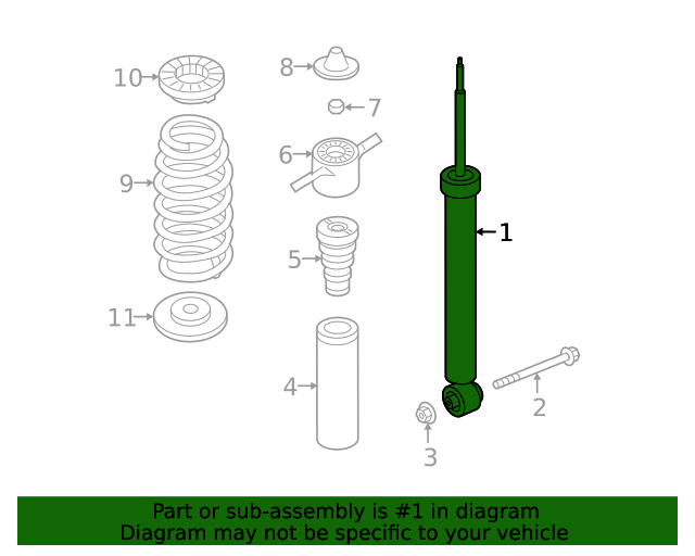 2019-2021 Hyundai Veloster Shock Absorber 55310-J3AA0 | OEM Parts Online