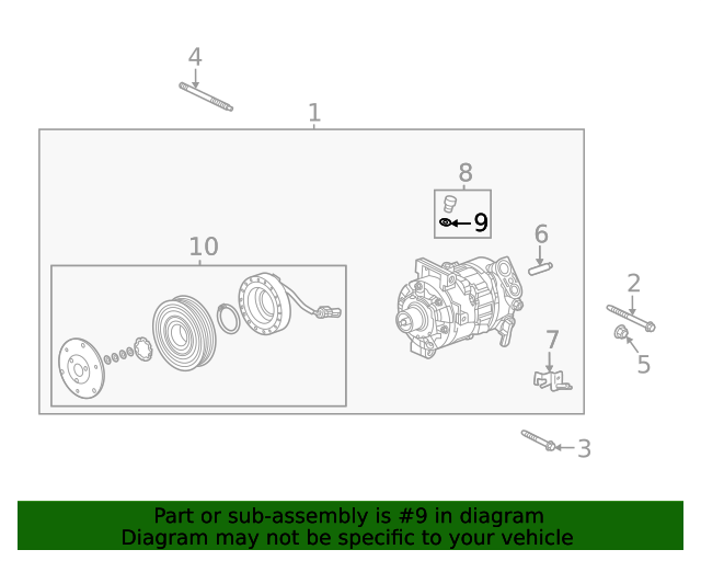 84664211 - Air Conditioning Compressor Washer 2020-2023 Cadillac CT4 ...