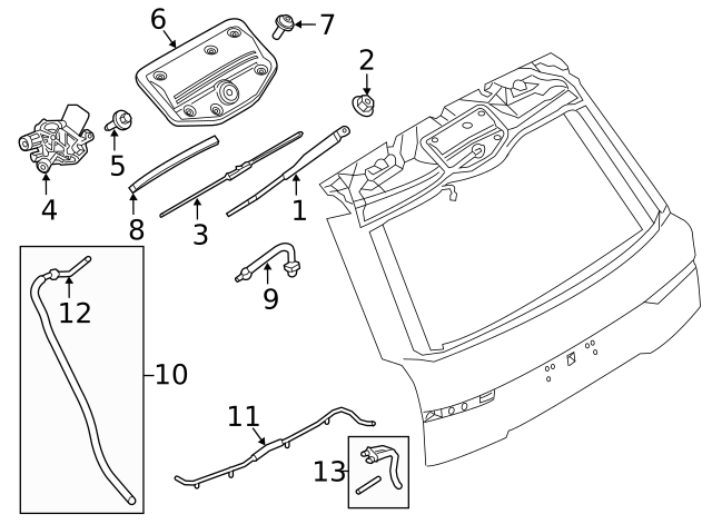 2016-2021 Land Rover Range Rover Washer Hose LR083857 ...