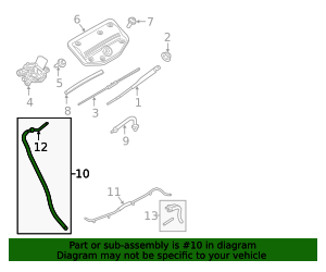 2016-2021 Land Rover Range Rover Washer Hose LR083857 ...