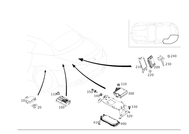 190-900-01-03 - Control Unit, Complete 2016-2021 Mercedes-Benz ...