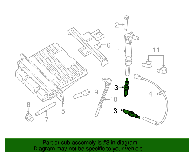 Genuine OEM Ford Part - Spark Plug CYFS-12-FPX | Genuine OEM Ford Parts ...