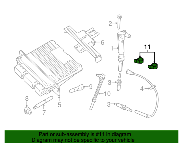 Genuine OEM Ford Part - Knock Sensor AL3Z-12A699-A | Genuine OEM Ford ...