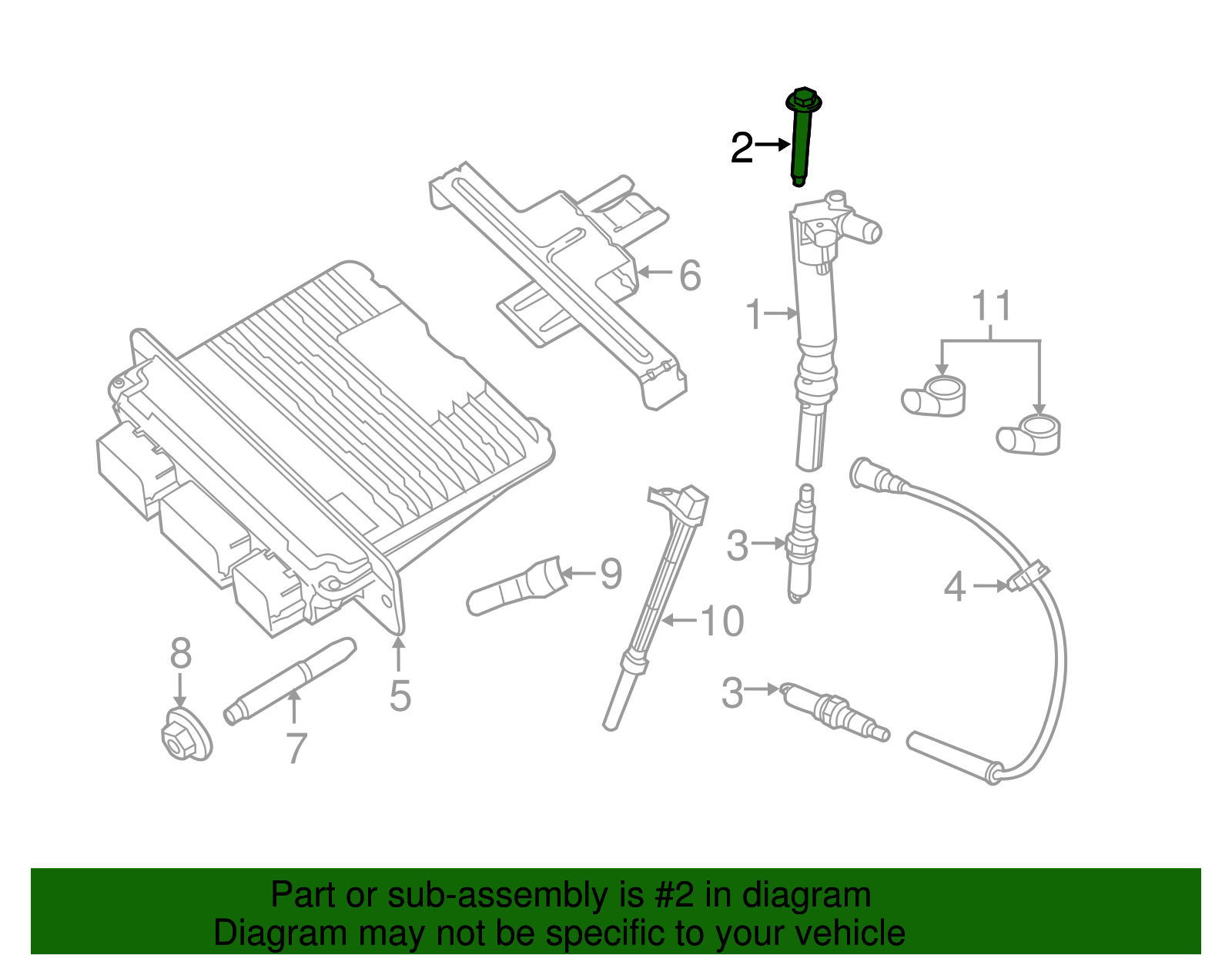 Genuine OEM Ford Part - Ignition Coil Screw W503282-S437 | Genuine OEM ...