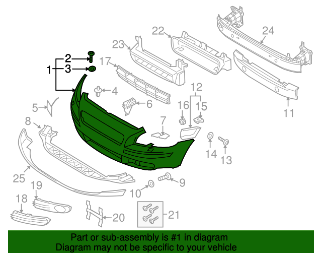 Genuine Bumper Cover for 2004-2007 Volvo | Part# 39991834 | Over 30% ...