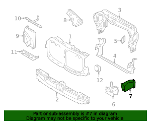 2019-2022 BMW X7 Brake Air Duct 51-74-7-454-029 | AutoNationParts.com