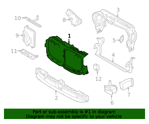 51-74-5-A29-C35 - Radiator Support Air Duct 2019-2022 BMW X7 ...