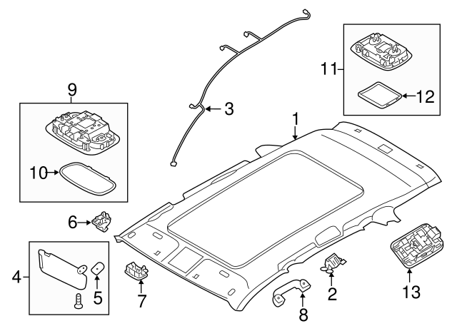 2016-2021 Kia Headliner Clip 853993K500 | TascaParts.com
