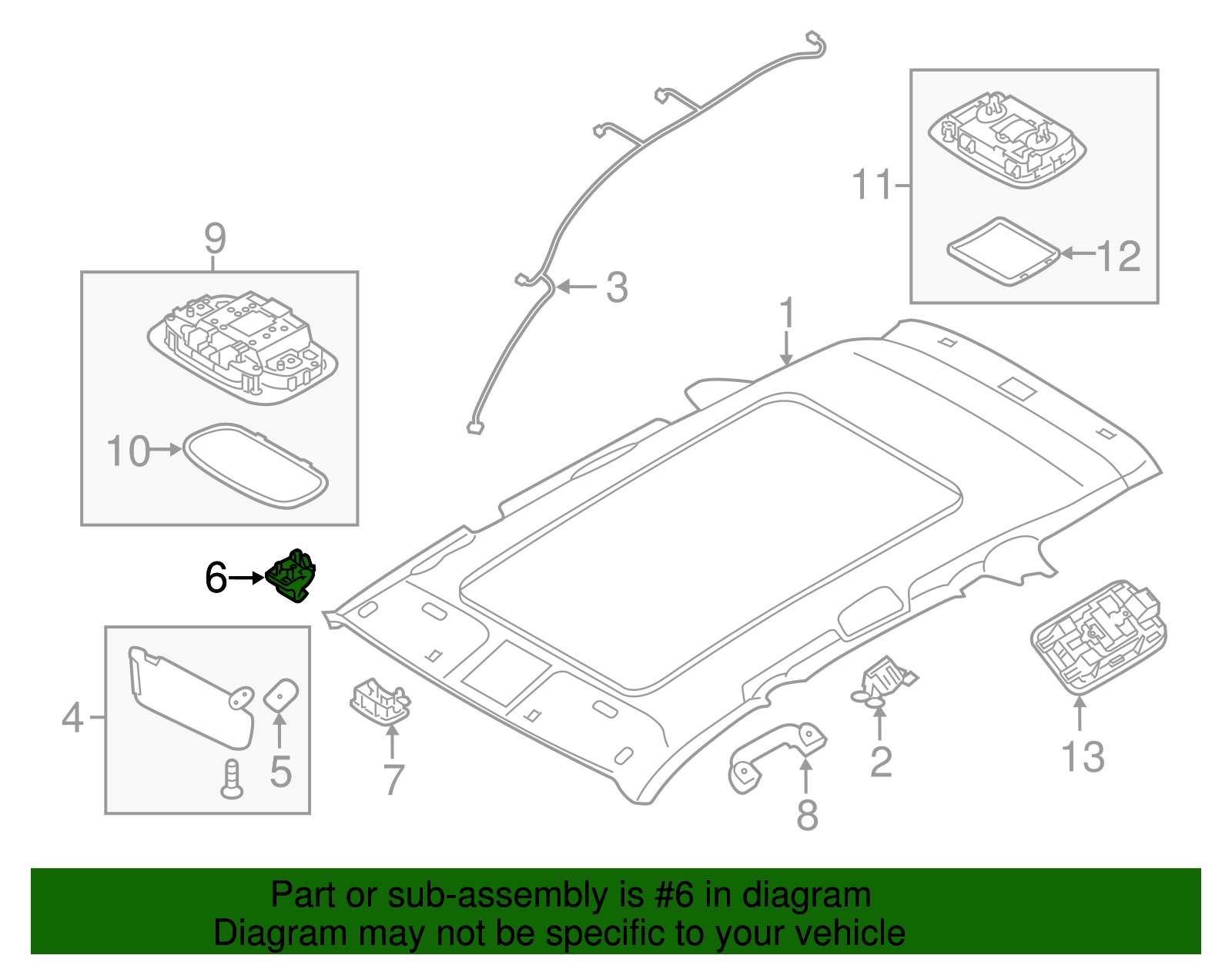 85235-A9000BHH - Sun-Visor Retainer 2016-2020 Kia Sorento | Kia.Parts Store