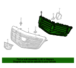 2016-2018 Cadillac ATS Front Bumper Shutter 84101311 GM | GMPartsDirect.com