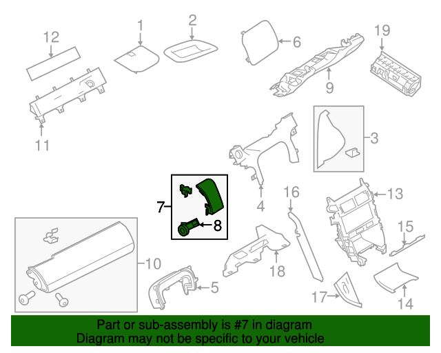 LR067402 - Trim Molding - 2015-2019 Land Rover Discovery Sport ...